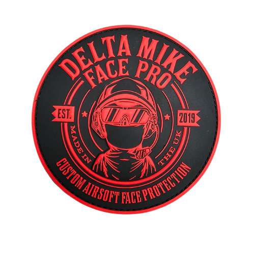 Delta Mike Face Pro Patch Red | Delta Mike Face Pro