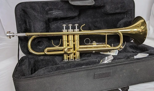 H.HOFFER HTP100 GOLD LACQUER FINISH TRUMPET | Cheungs