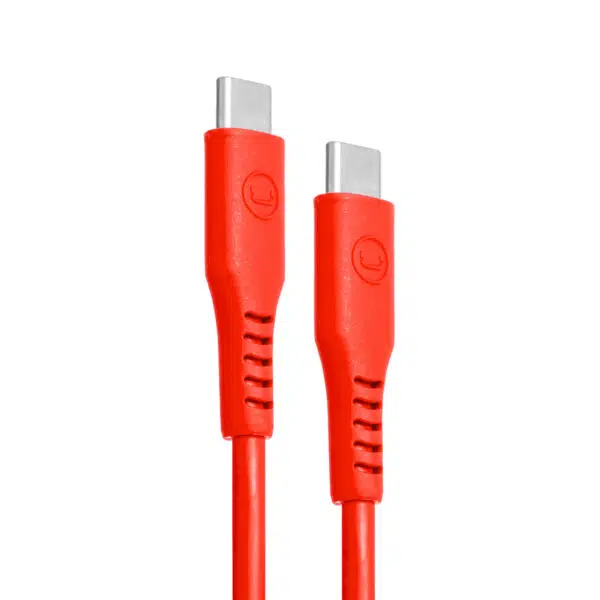 UNNO CB4073RD Cable Type C to Type C Red PD65W 1.5m/5ft | Cheungs