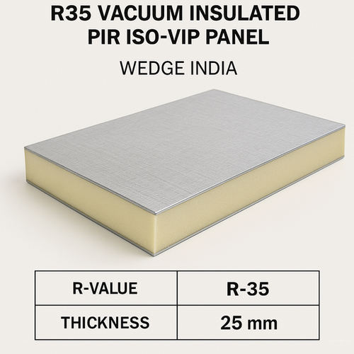 Vacuum Insulated PIR Polyisocyanurate ISO VIP R35 Panel | Wedge Group