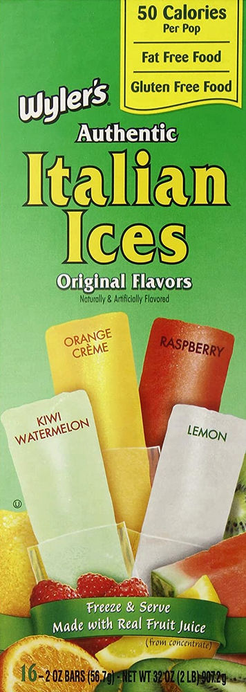 JelsertCompany Wyler's Authentic Italian Ice Original Flavors Freeze ...