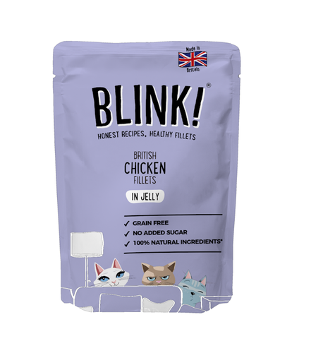 Blink! British Chicken Fillets in Jelly 85g | Robinson's Pet Store