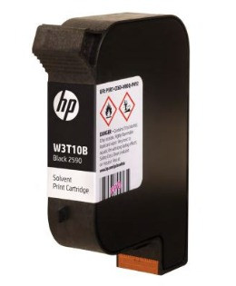 Buy HP 2590 W3T10B 12.7 mm Black Solvent Ink Cartridge ...