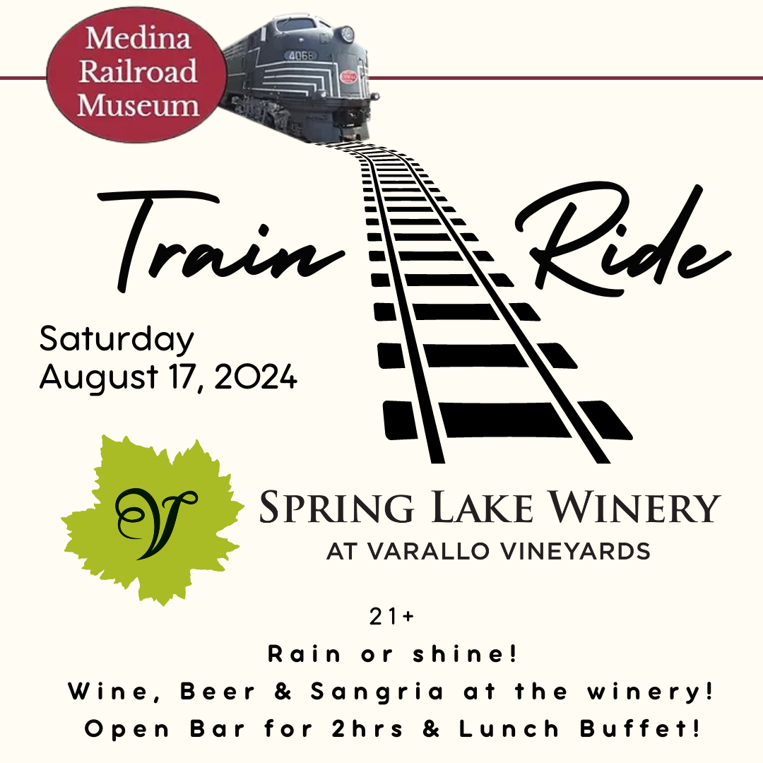 Spring Lake Train Ride by Medina Railroad Museum | springlakewineryny