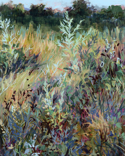 Wading Through It, paper 26x20” | Jennifer L Mohr Art