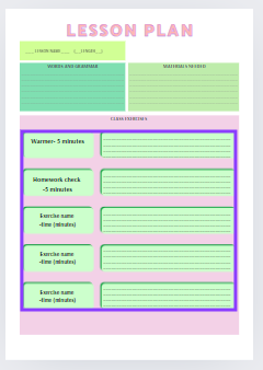 Lesson Plan Sample Pack | Speak With Naomi