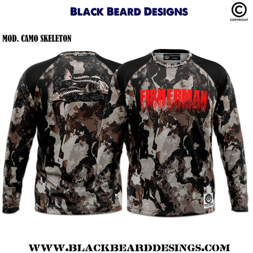 Camo Skeleton | Black Beard Design