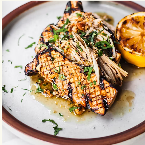 Grilled Enoki & King Oyster Mushroom | Angie's Singapore