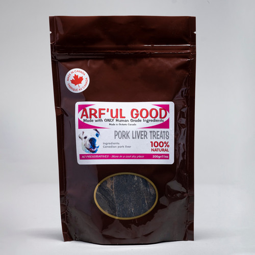 Pork Liver Treats – 200 Gram Package | Arf'ul Good