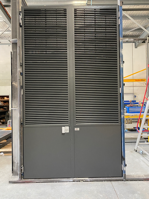 Substation Energy Double Fire Doors FR | Blockade Barriers