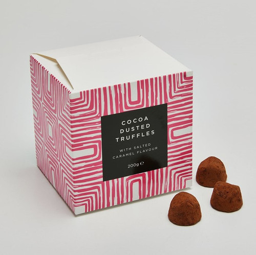 Cocoa Dusted Truffles with Salted Caramel (200g) | pogleswood-florist