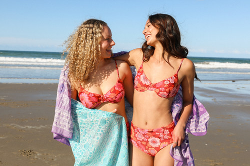 aqua seashell sarong | Flock Beach Stuff