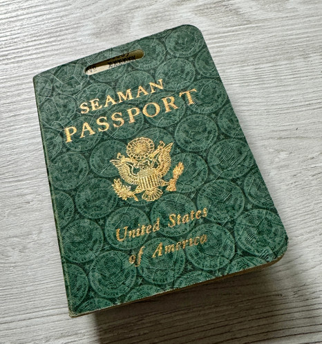 WW2 United States 1943 seaman passport w/ New York Port ID card ...