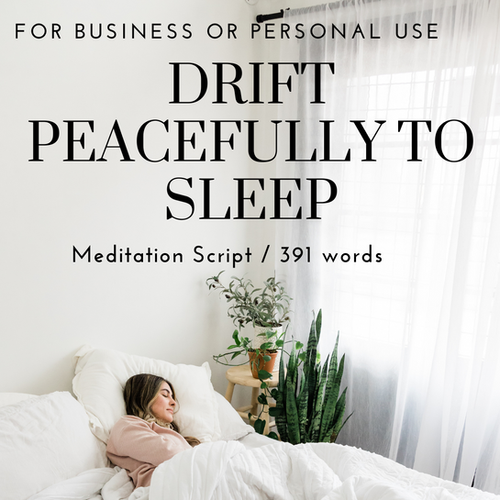 Drift Peacefully To Sleep Meditation Script | HAYLEY ZAMMIT