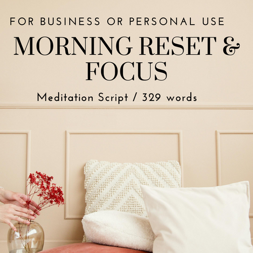 Quick Morning Reset And Focus Meditation Script | HAYLEY ZAMMIT