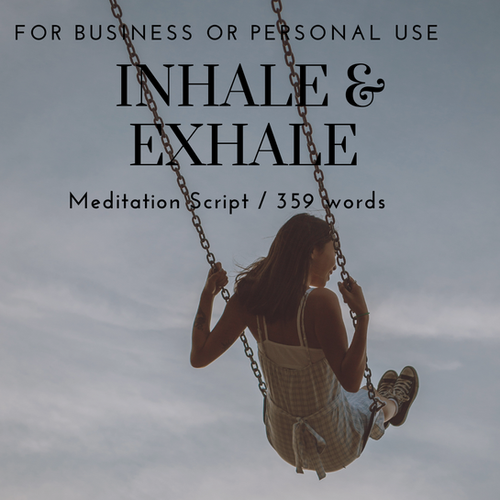 Inhale & Exhale Breathing Meditation Script | HAYLEY ZAMMIT