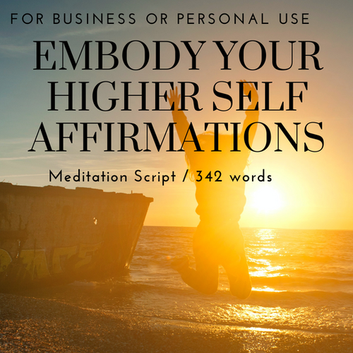 Embody Your Higher Self Affirmation Script | HAYLEY ZAMMIT