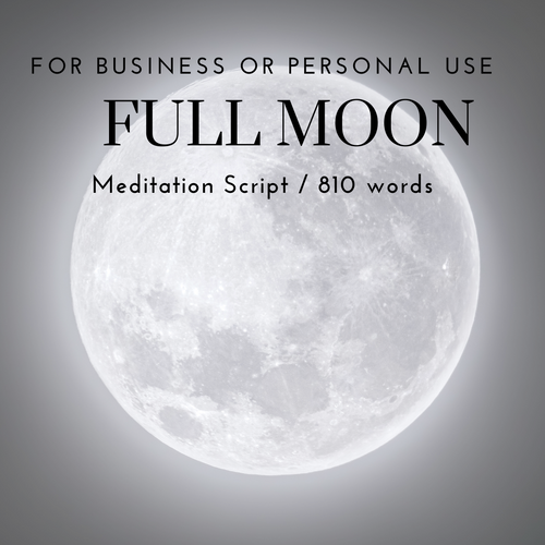 Full Moon Meditation Script | HAYLEY ZAMMIT