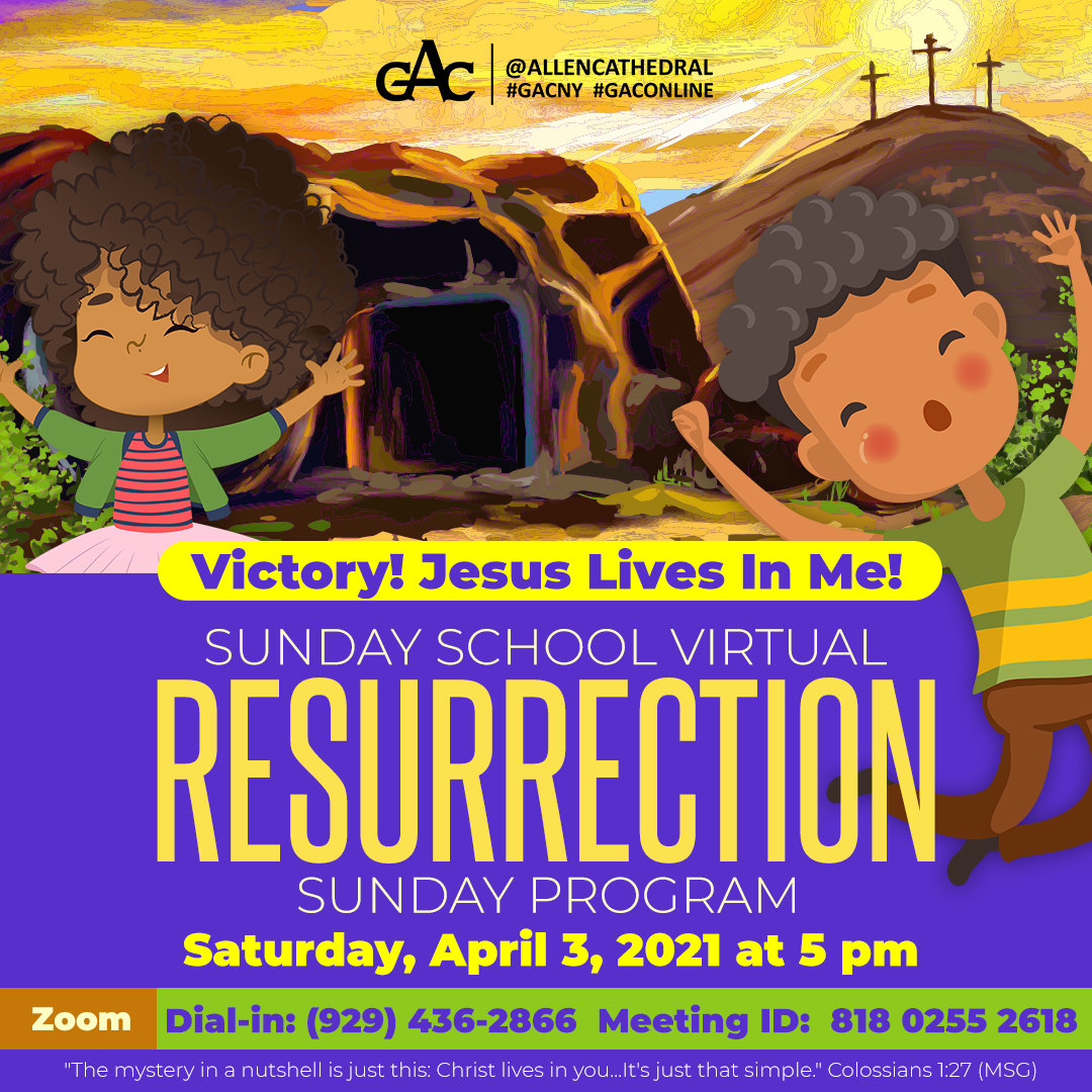 Sunday School Resurrection Sunday Program | Allen Cathedral