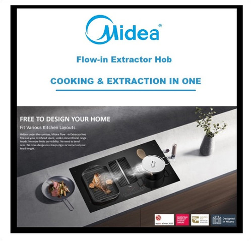 MIDEA Induction Hob With Built-in Hood "83C01" | C ANTONIOU IDEAL ...