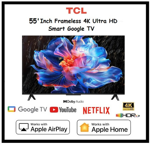 TCL 55 inch Smart Google Tv UHD 4K HDR+ "55P61K" | C ANTONIOU IDEAL ...