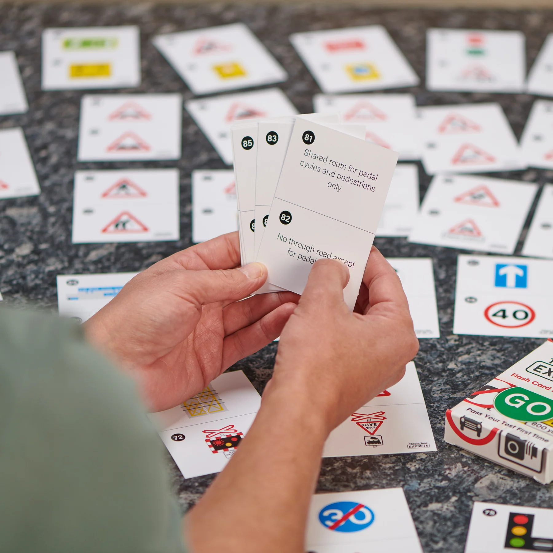 Theory Test Road Sign Revision Cards (128 pack) | WS Driving School