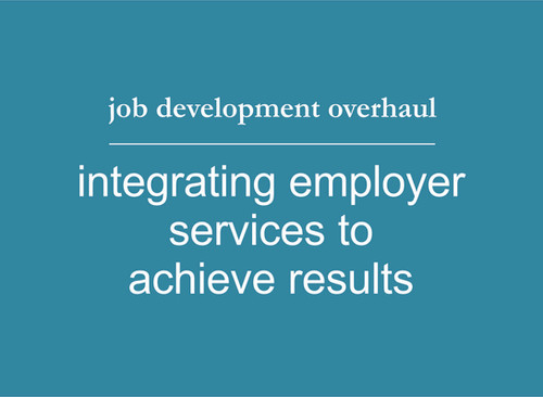 Job Development Implementation for Employment Service Programs ...