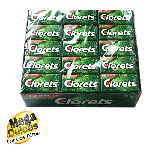 CHICLE CLORETS 2'S | MegaDulces