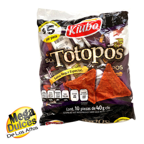 KIUBO TOTOPO SALSA NEGRA GONAC | MegaDulces