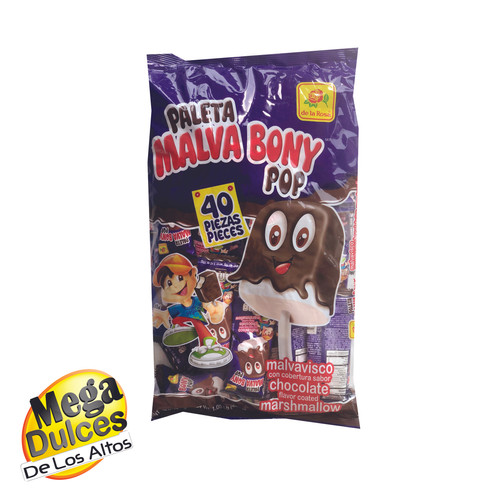 PALETA MALVABONY CON CHOCOLATE LA ROSA | MegaDulces