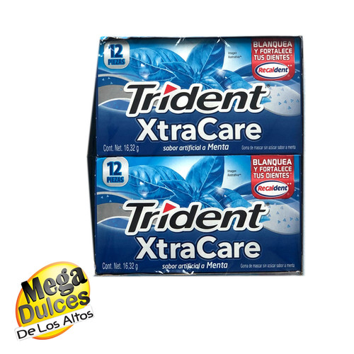 CHICLE TRIDENT XTRA CARE | MegaDulces