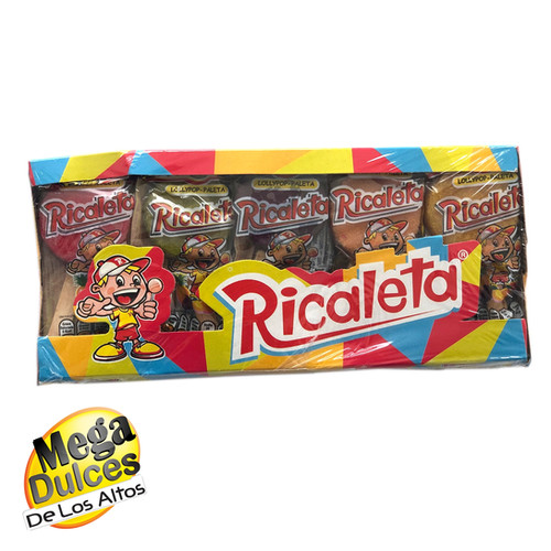 PALETA RICALETA SABORES | MegaDulces