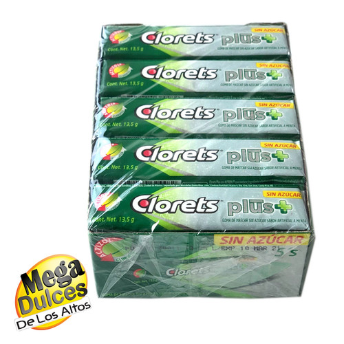 CHICLE CLORETS 5'S TIPO AMERICANO MONDELÉZ | MegaDulces