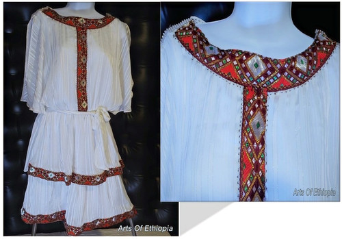Ethiopia Tibeb design new collection Women white Shirt Dress | Arts Of ...