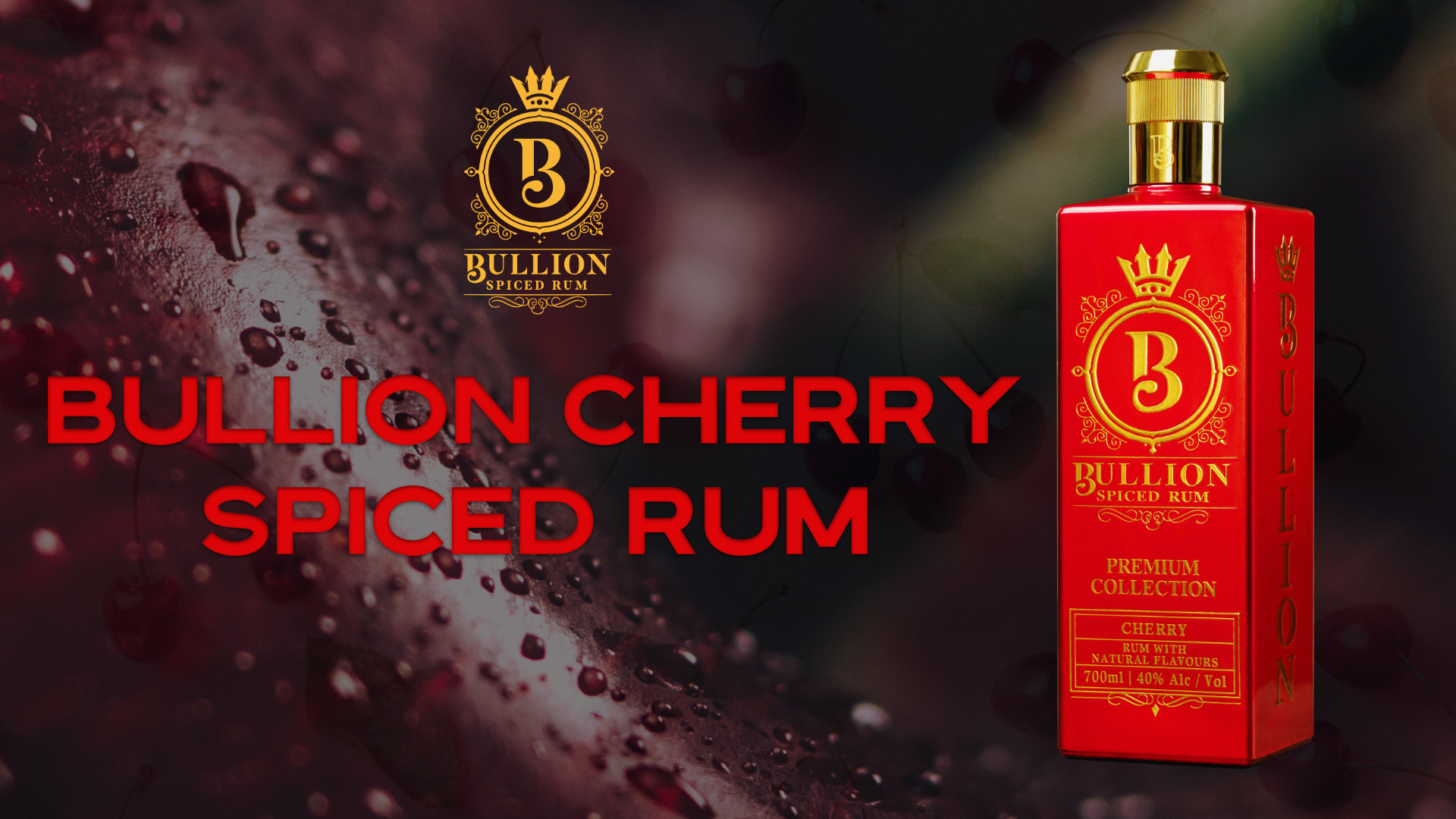 Bullion Cherry Spiced Rum 70cl 40%