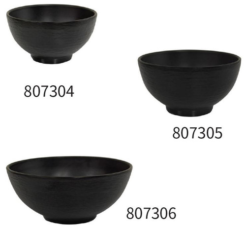 MELAMINE BLACK ROUND BOWL | iHome-houseware