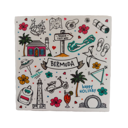 Doodle Bermuda Tile | Bermuda Gift Baskets