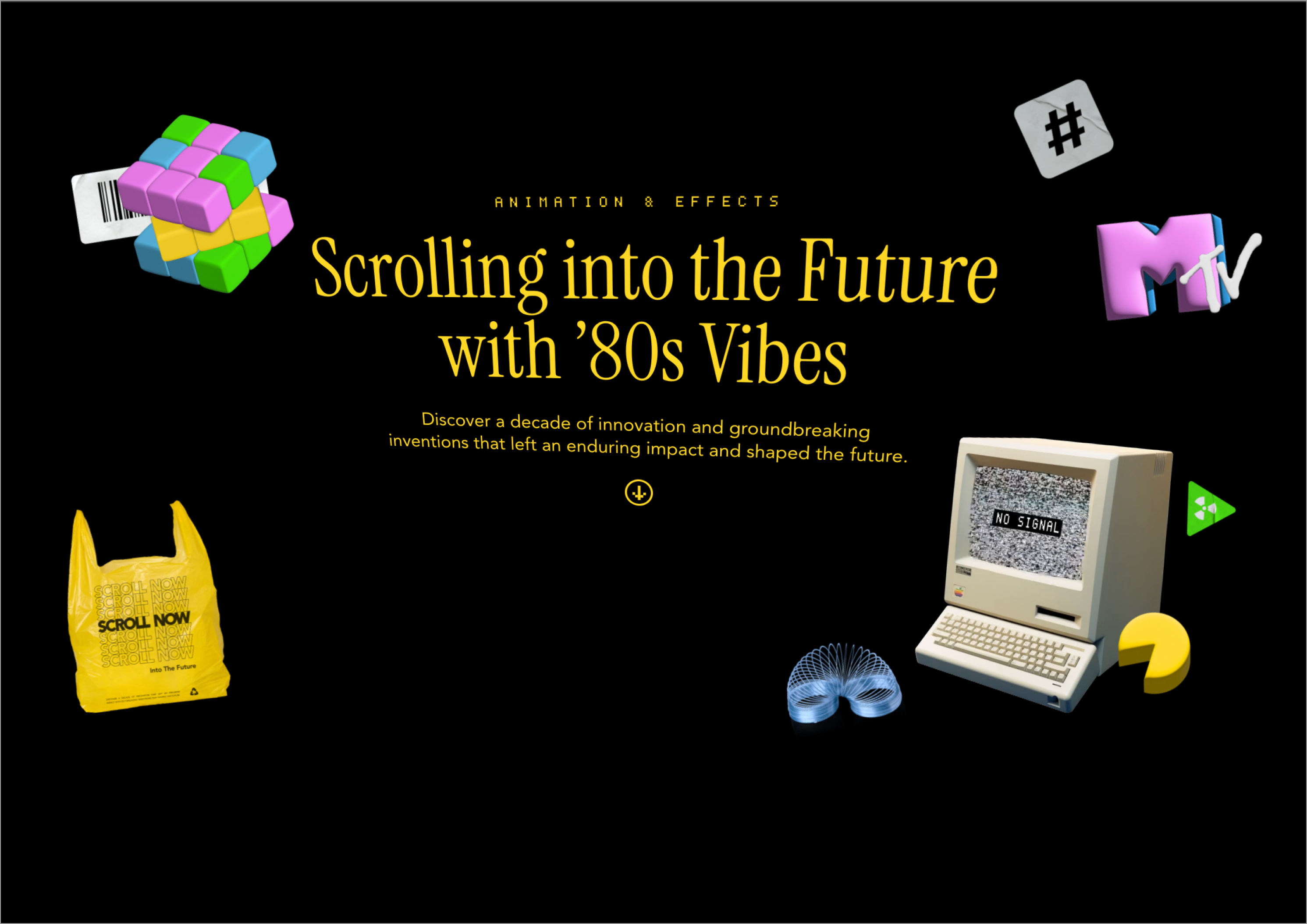 80s Vibes - Built on Wix Studio