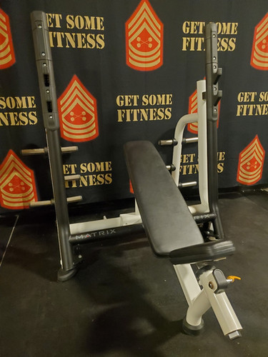 Matrix Incline Olympic Breaker Bar Bench (White) | getsomefitnessequip