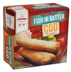 Frozen Icelandic - Minced Battered Cod Wedges, 2 Oz - 4 Lbs | Alessio Foods