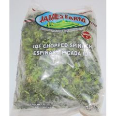 Frozen James Farm - Chopped IQF Spinach- 2 Lb | Alessio Foods