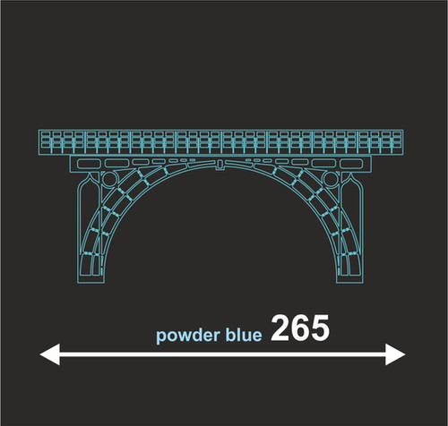 N Ironbridge 280mm Blue - Single Track | Modelux