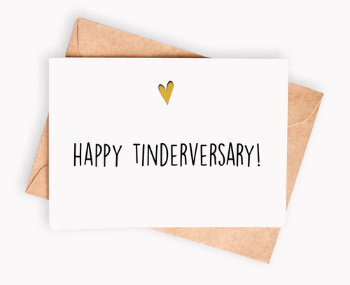 Tinder Anniversary Card | spicycards