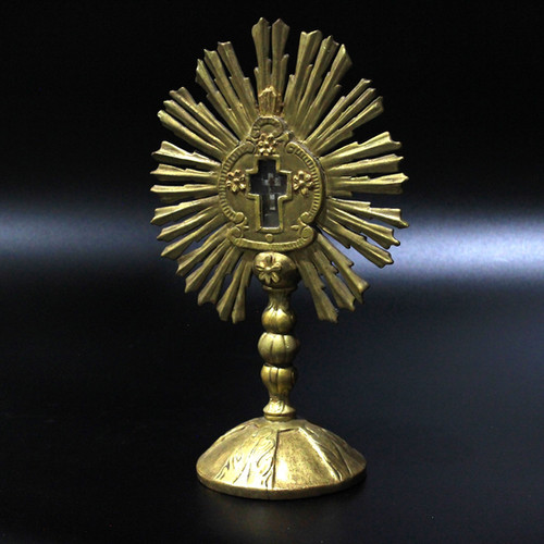Gild Wood Reliquary Holy Relic True Cross Jesus Christ DNJC 18th Cent ...
