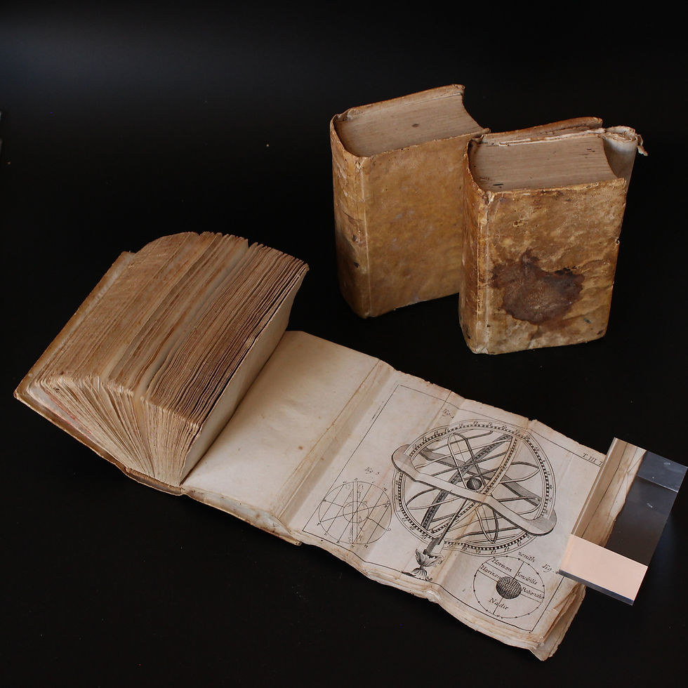 Antique 3 Vol. Latin Science & Philosophy Book, Vellum Bound, Venice ...