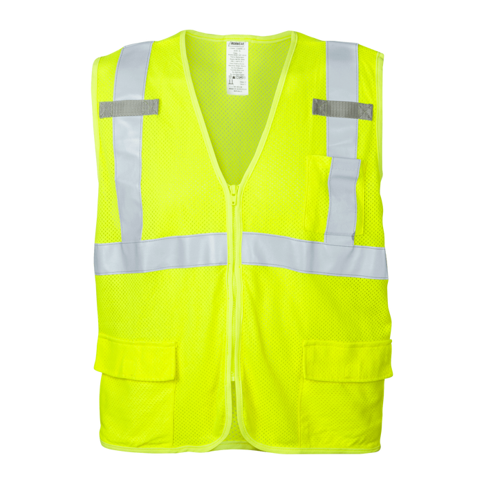 1266FR-Z-RD - FR ARC Rated ANSI Class 2 Safety Vest with Zipper and ...