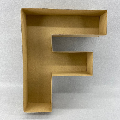 Handmade Cardboard Fillable Letter Box - F | Zoda House Party