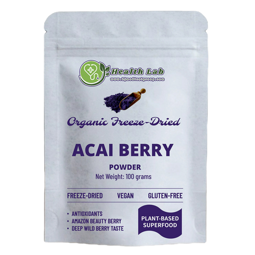 Health Lab Organic Freeze-Dried Acai Berry Powder | Healthlab