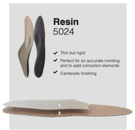 Resin 5024 Orthopedic Personalized Insoles | Capron Türkiye