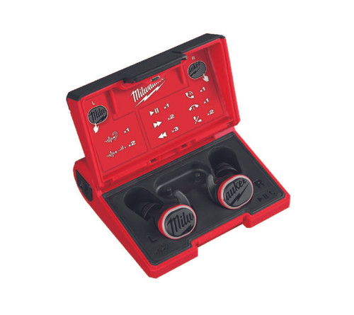 Milwaukee USB Rechargeable Hearing Assist Earplugs W/Bluetooth | Red ...